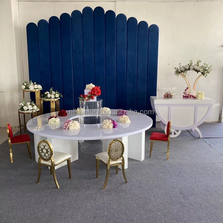 NIKA 2025 New Arrivals Large Wave Acrylic Backdrop Wedding Stage ...