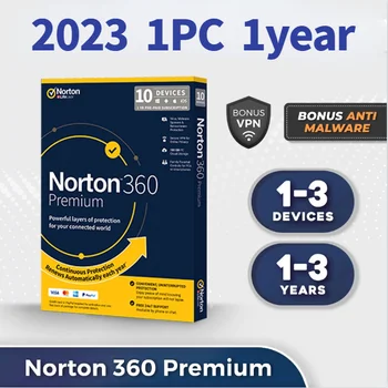 100% Activation Online Norton 360 Premium 1 Device 1 Year Key Norton ...