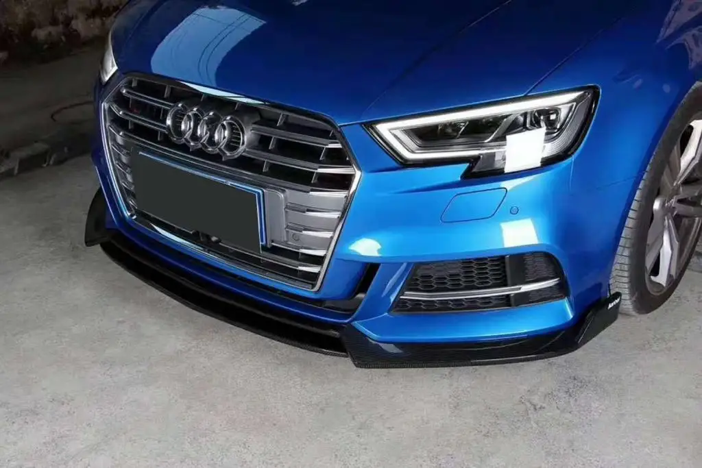 Jcsportline Carbon Fiber S3 Front Bumper Lip For Audi S3 A3 Sline Sedan ...
