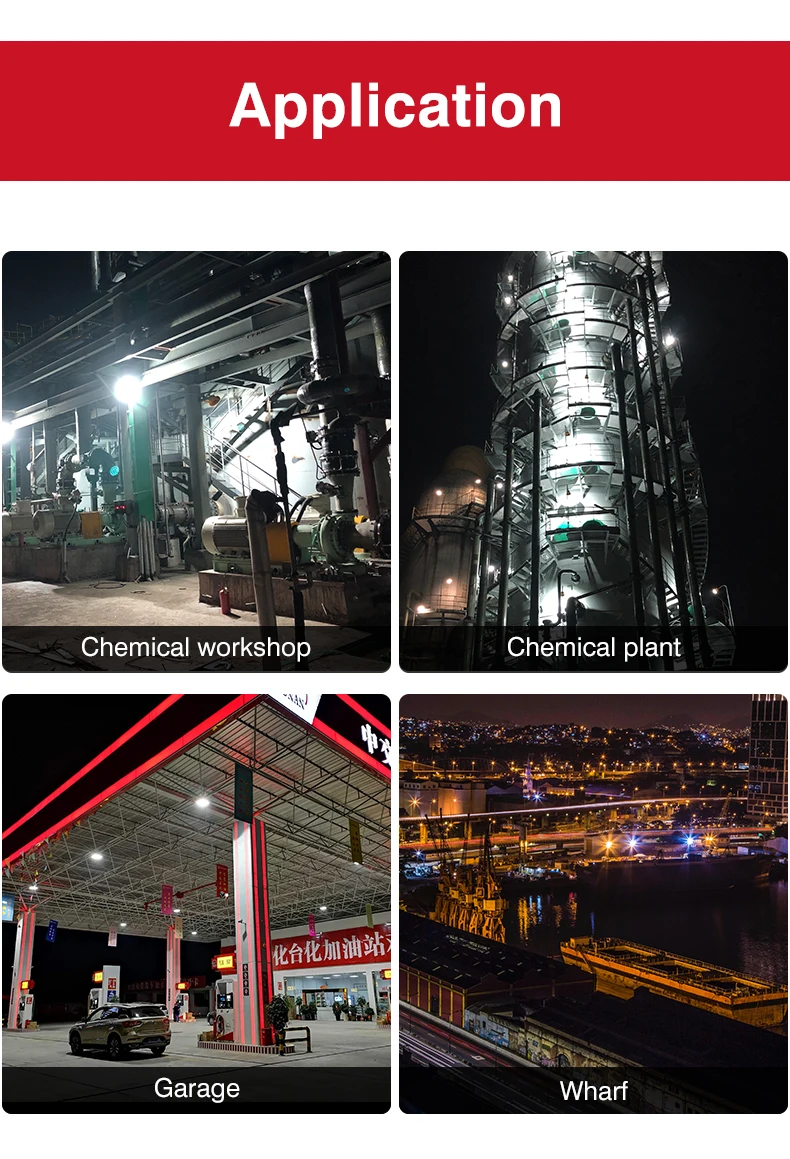 Gas Station Atex Led Explosion-proof Light 100W 120W 150W IP66 Ex IIC ...