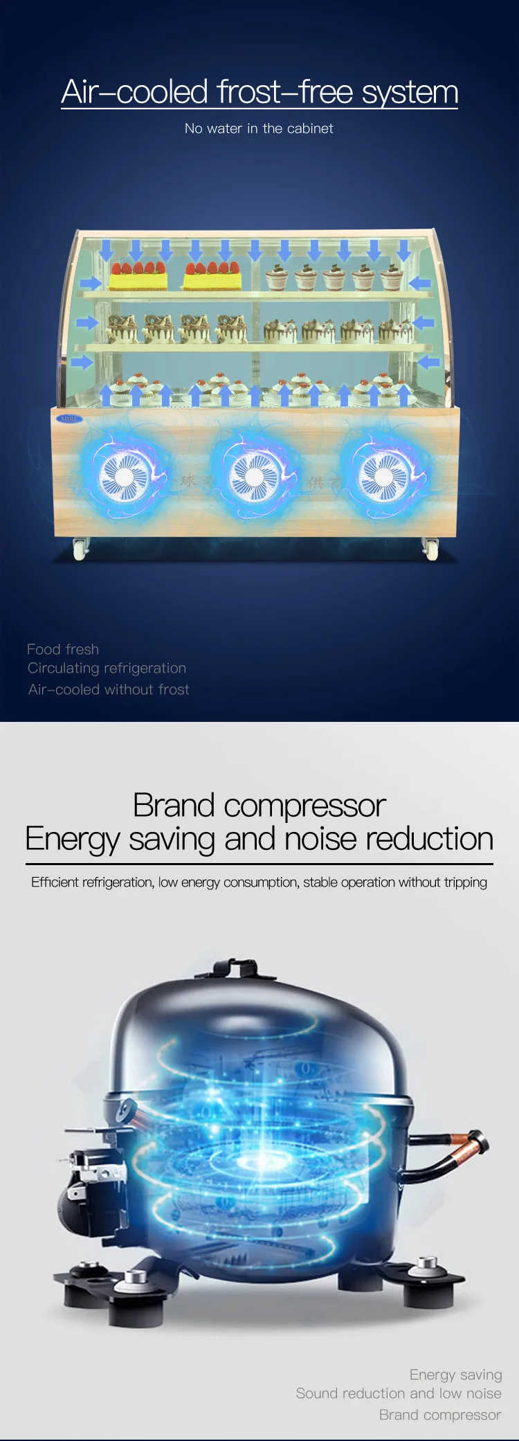 Best Selling Cake Showcase Refrigerator Pastry Display Counter Cake ...