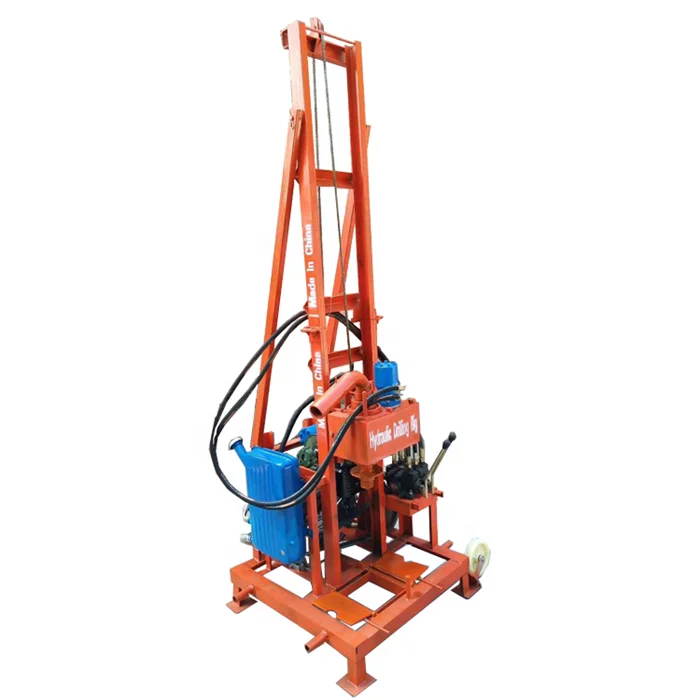 Rotary Drilling Rig /borehole Water Well Machine 100m Deep Portable ...
