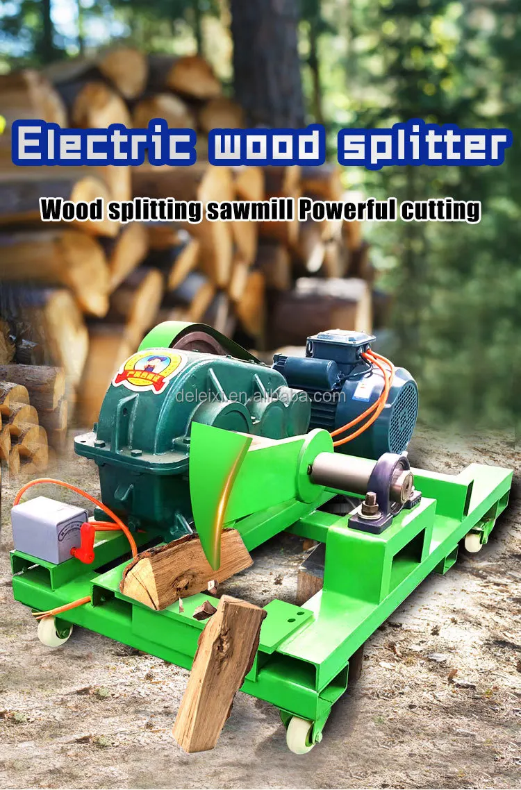 Portable Firewood Processor Machine Wood Splitter Machine Electric ...
