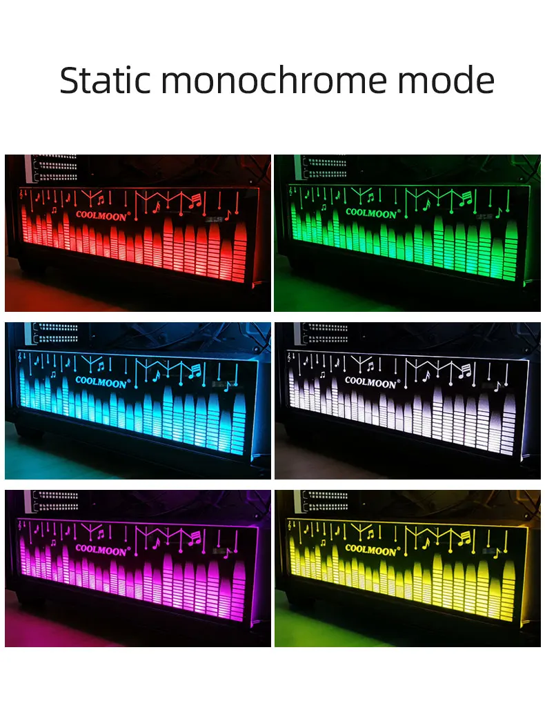 COOLMOON RGB Light Board - Illuminate Your Desktop Gaming