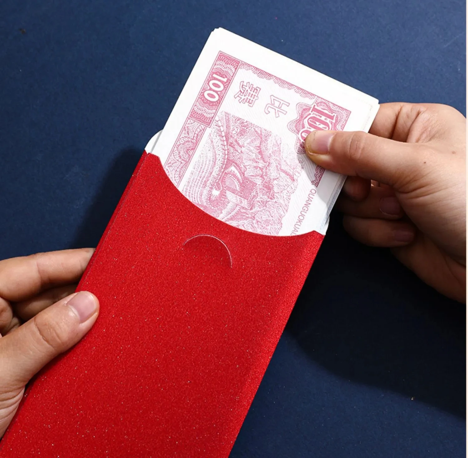 Wholesale 2024 Customized Printing New Year Velvet Matte Gold Stamping ...