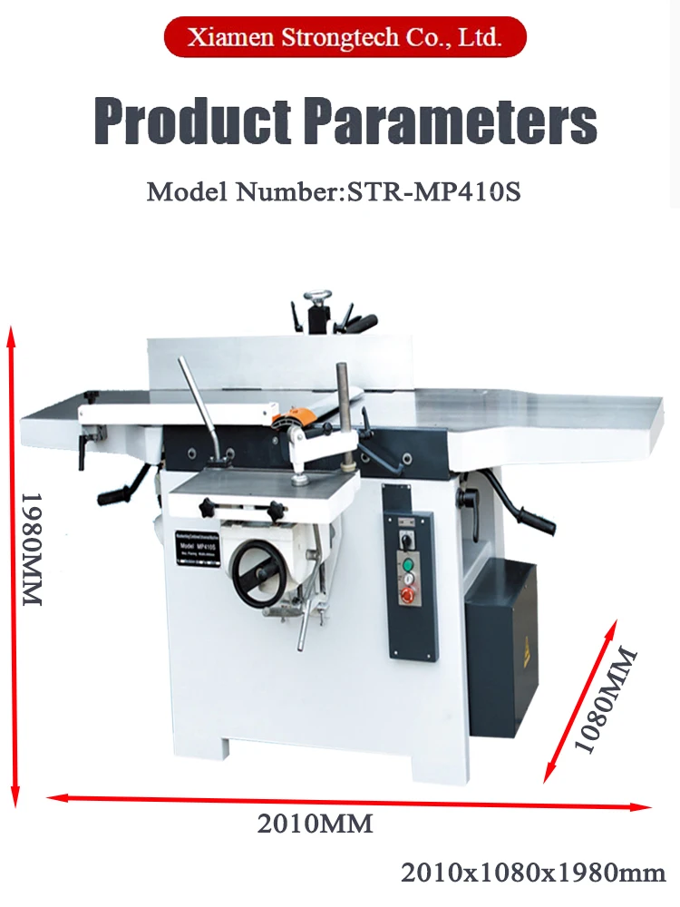 Str Bamboo Planer Industrial Wood Thickness Planer Woodworking Multi ...