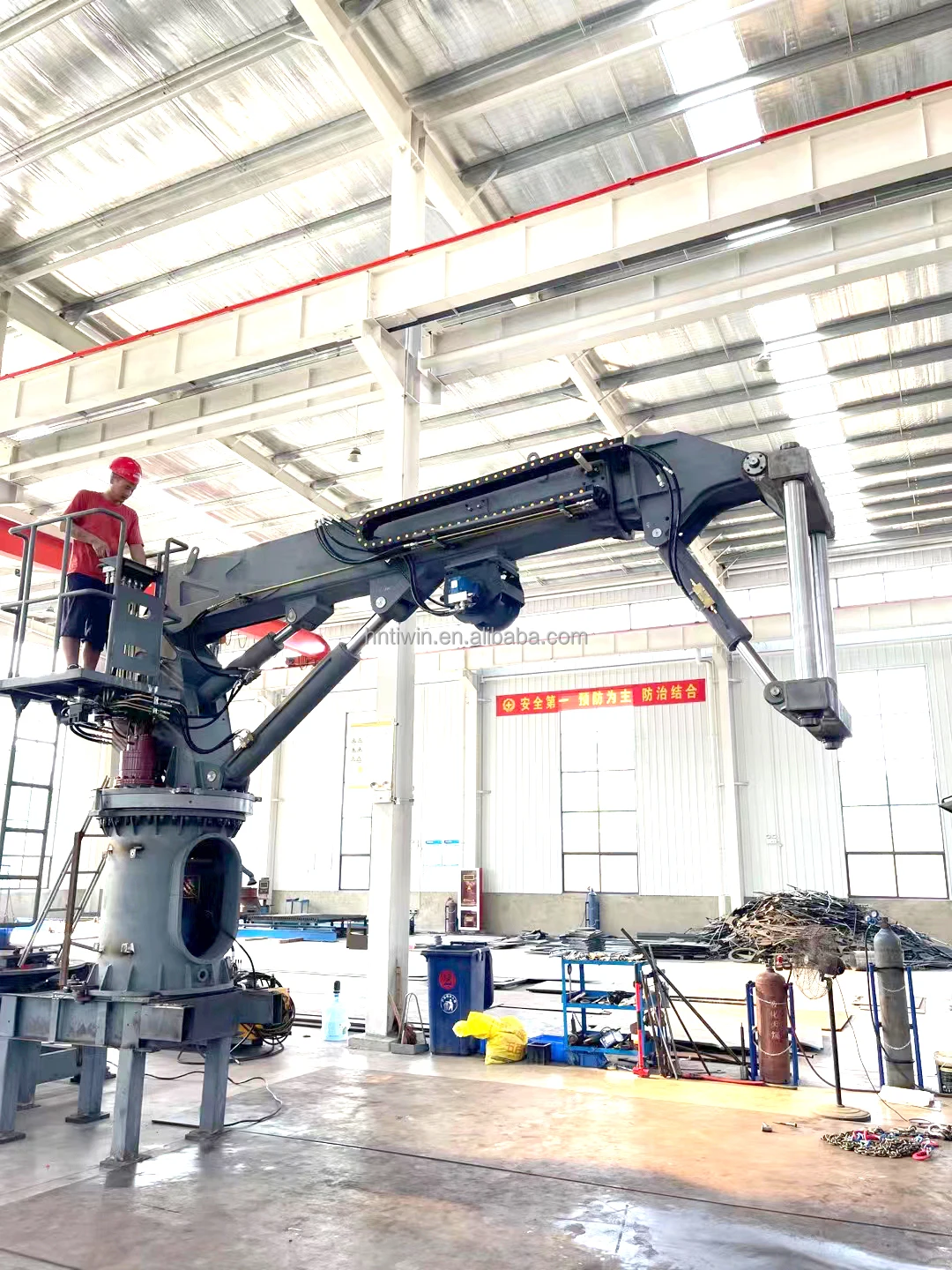 High Quality Telescopic Boom Barge Crane Cargo Loading and Unloading ...