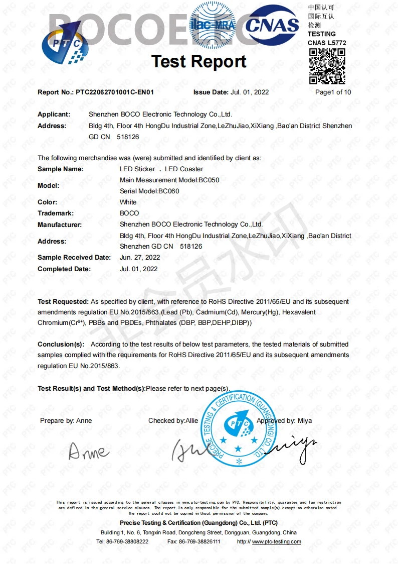 Ce Rohs Approved Eva Led Light Sticker,Led Coaster,Led Bottle Light ...