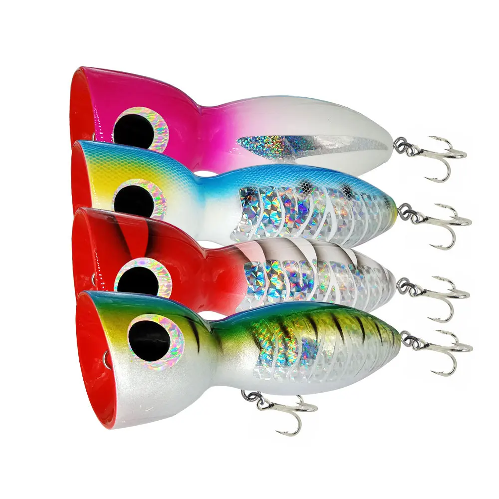 Hot And High Quality 125g 145g Wood Popper Lure Stickbait Bass Lure ...