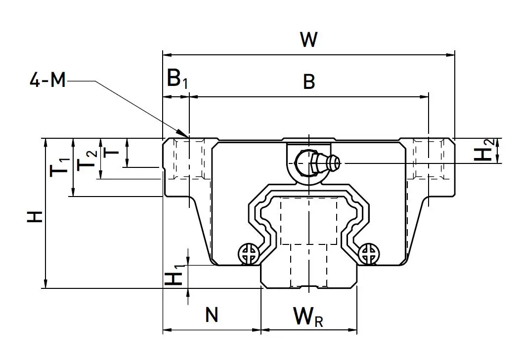Hgw-hc Series Precision Cnc Hiwin Linear Guides Rail Slide Block ...