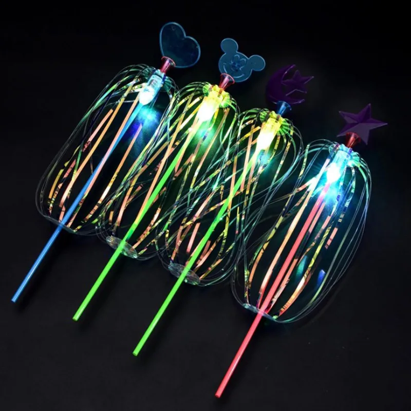 Glowing Magic Wand Twist Music Glowing Ribbon Magic Wand Glowing Toy ...