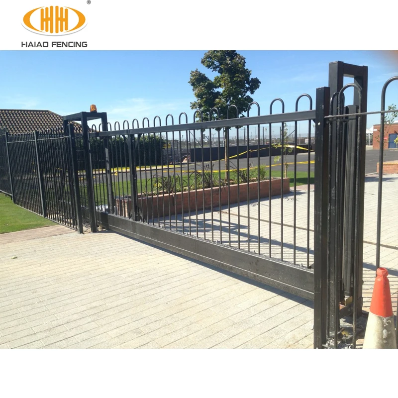 Cost - Effective Galvanized & Black Powder Coating Iron Gates Sliding ...