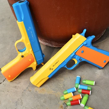 Kids Toy Gun Realistic 1:1 Scale M1911 For Training Or Play Pistol With ...