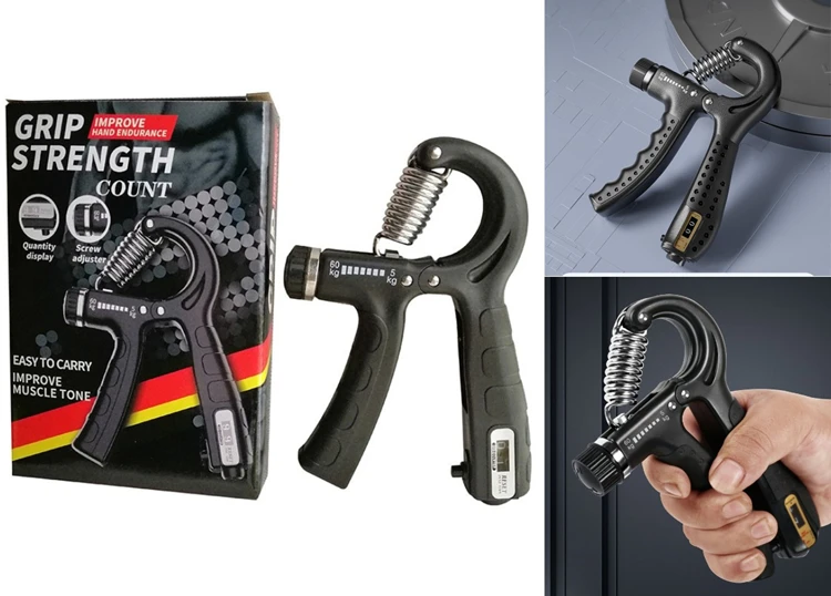 Hand Gripper Counting 5-60kg - Strengthener Wrist Trainer