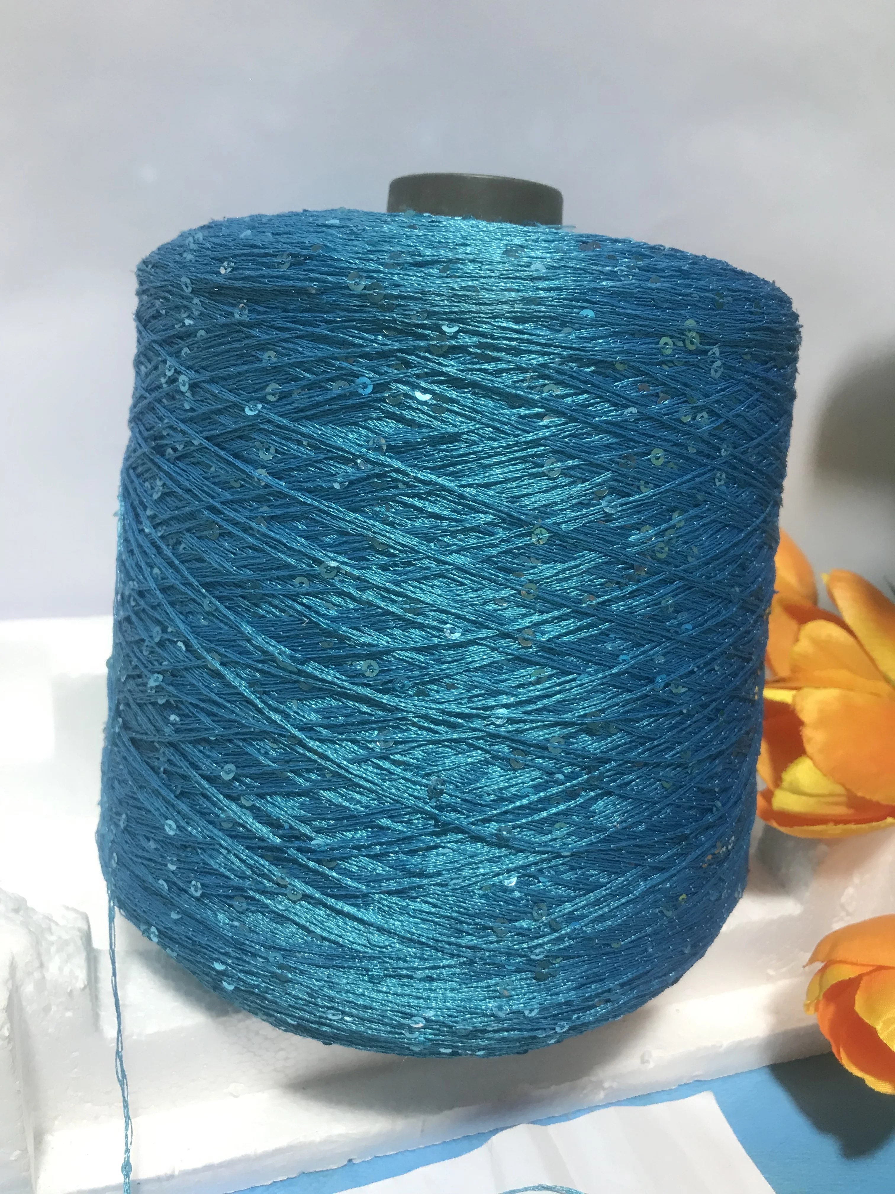 High Quality 3mm Sequin Yarn For Hand Knitting Fashion Items - Buy High ...