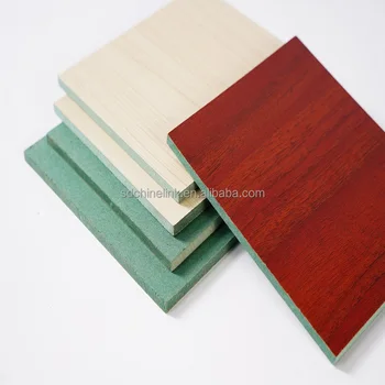 18mm 4x8 Mdf Board With Melamine Film Sheet Melamine Laminated Mdf Hdf Board For Furniture And ...
