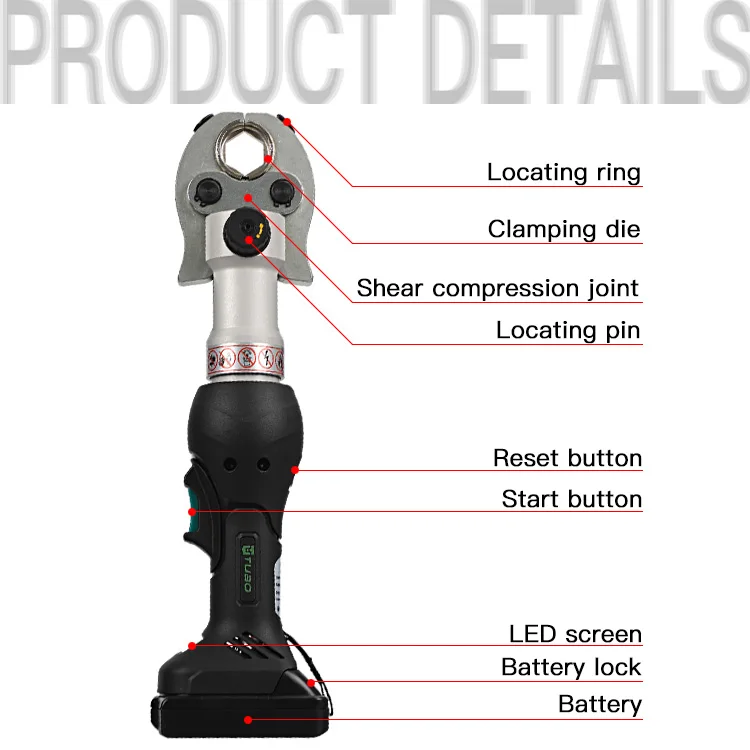 Cable Lug Crimping Tool Power Battery Crimping Tool for Pressing ...
