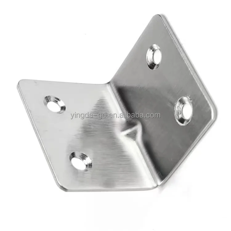 Iron Steel Furniture Connectors For Wood 90 Degree Metal Corner Bracket ...