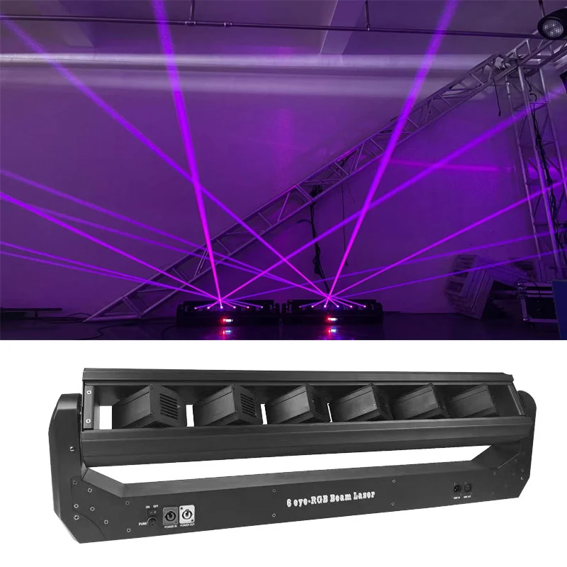Dmx 512 Control Stage Laser Rgb Lights Moving Head 6 Eye Led Light For ...