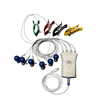 12 Lead Resting Ecg Cables Electrodes Electrocardiogram Machine Price ...
