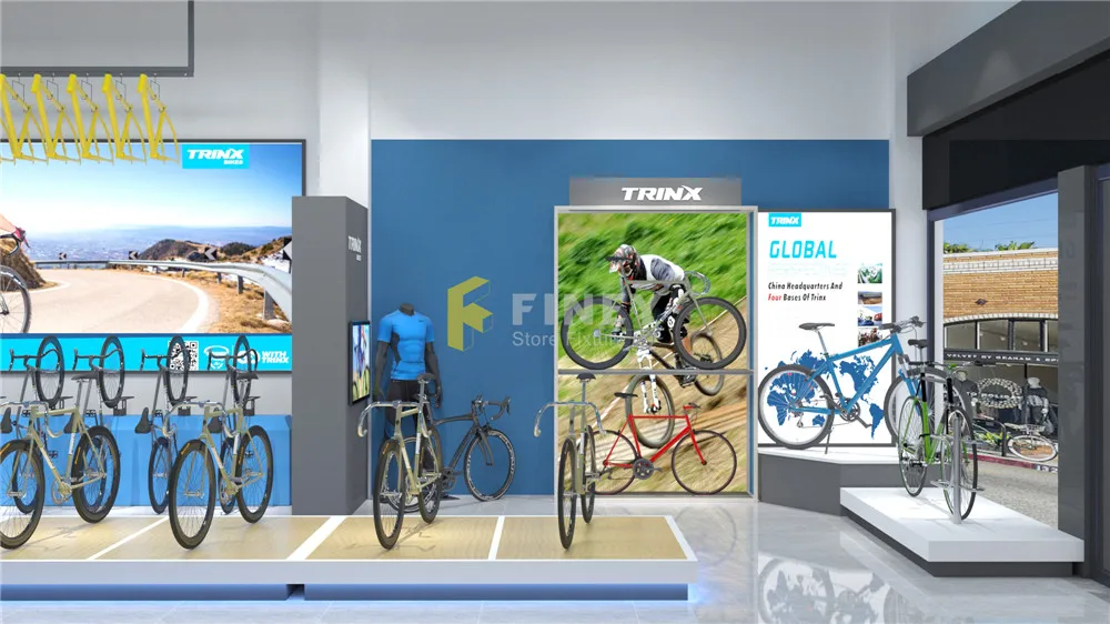 Custom Bike Shop Interior Layout - Decorative & Functional