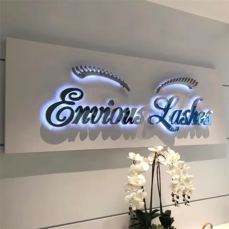Custom 3D Logo Sign Board Backlight Channel Letter Outdoor Wall Lc ...