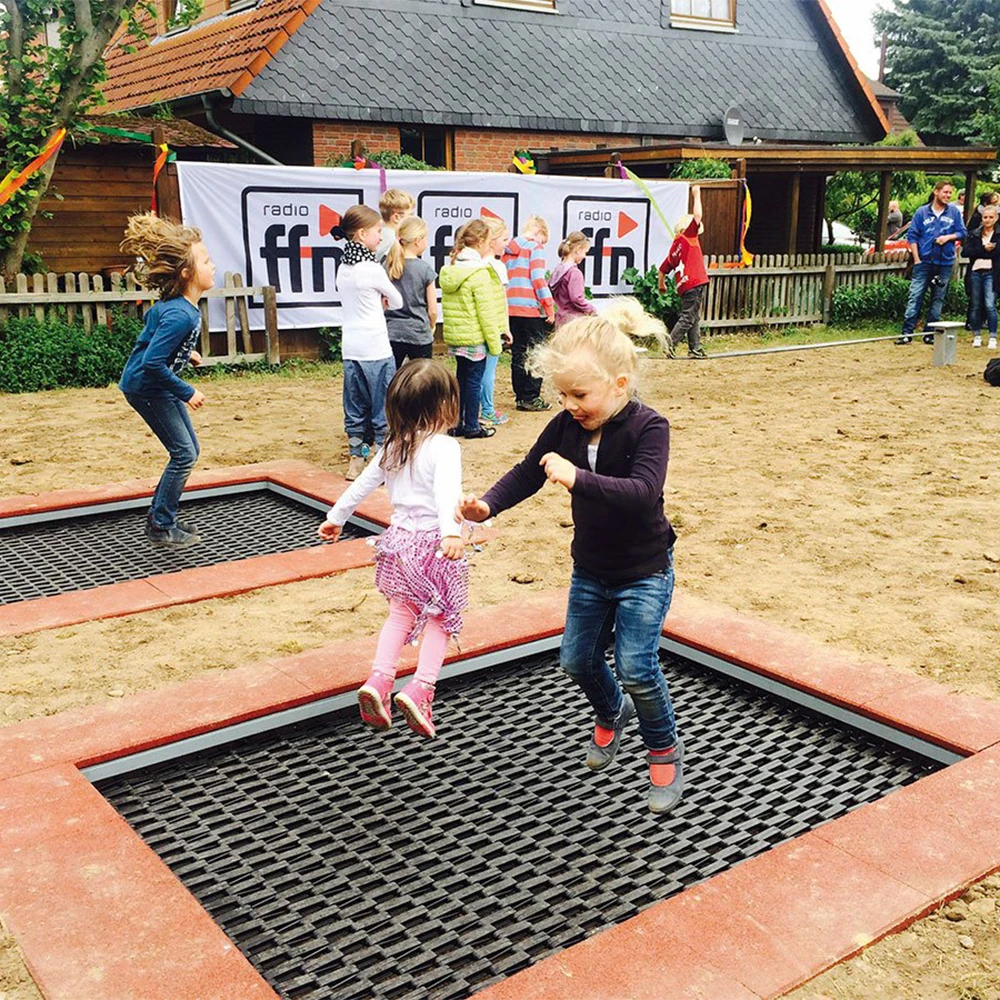 Kids Outdoor Custom In Ground Trampoline Park Playground Trampoline ...
