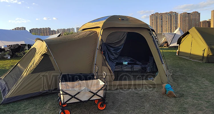 14 Person Base Camp 4 Rooms Hiking Camping Shelter Outdoor