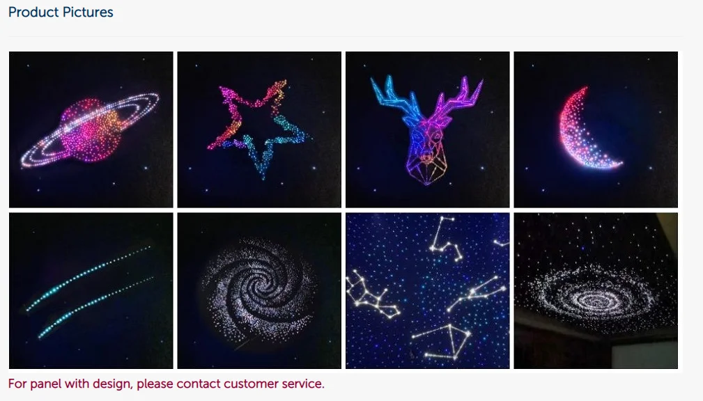 Polyester Fiber Optic Star Ceiling Tiles Standard Starlight Ceiling ...