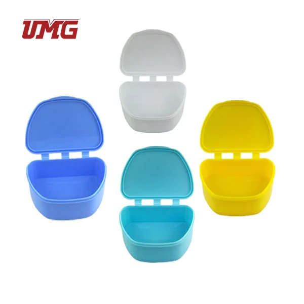 Colorful Plastic Orthodontic Dental Storage Denture Box For Mouthguard ...