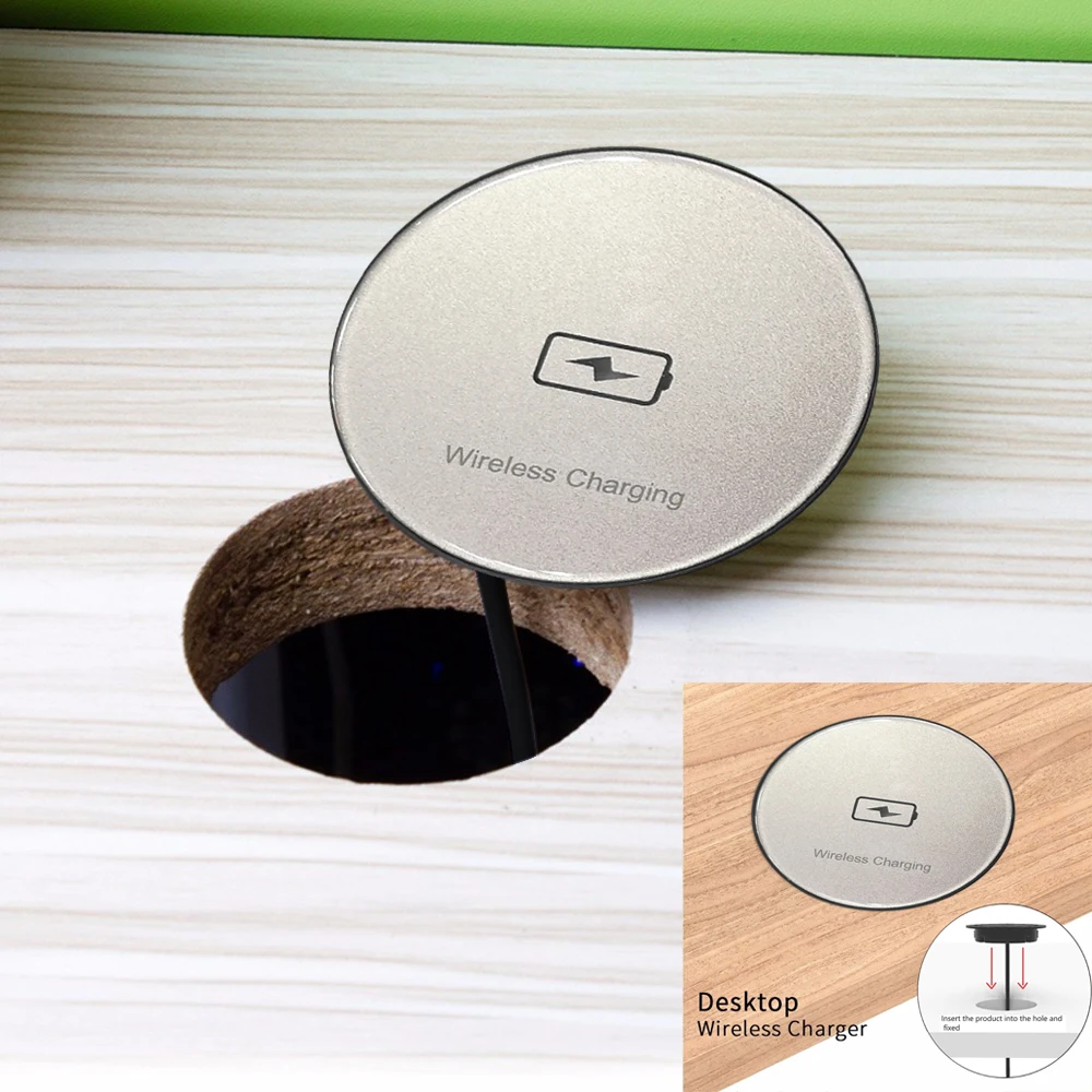 Tabletop Wireless Charger 15W Fast Charger UK EU Adaptor Wireless ...