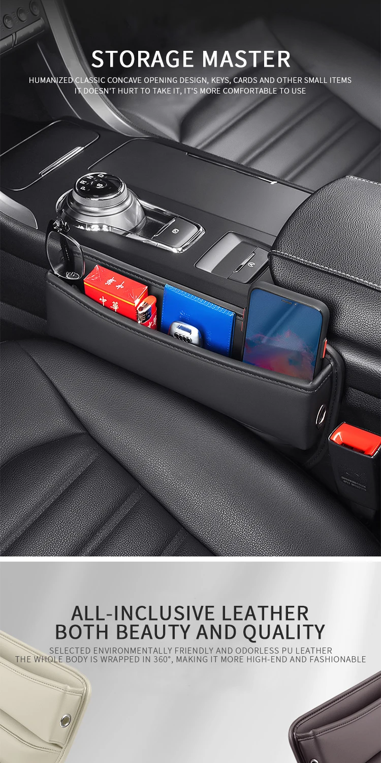 Interior Boutique Crevice Catcher Console Side Pocket Slot Plug Storage ...