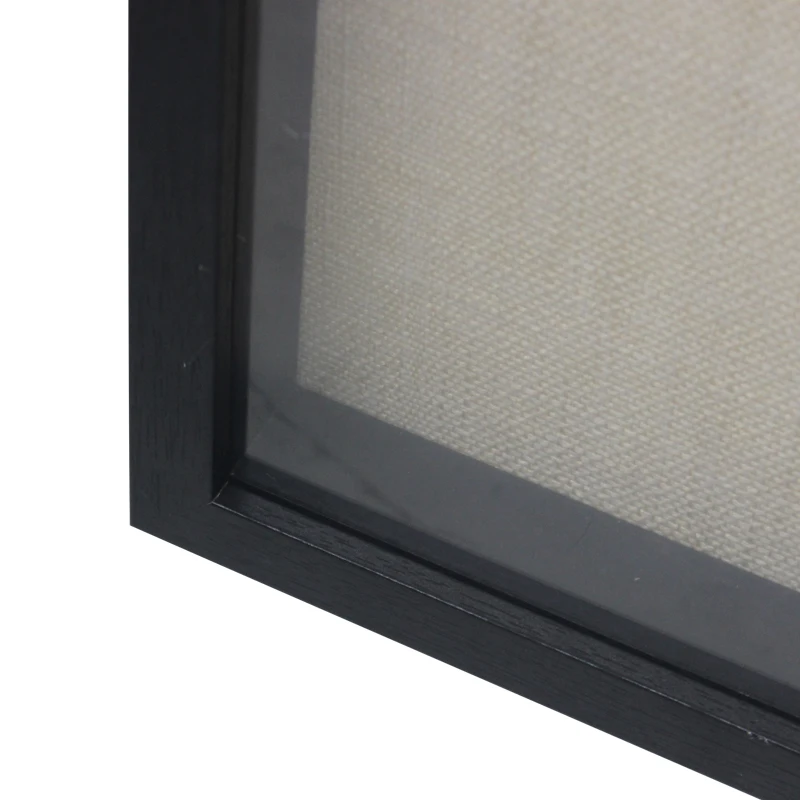 Shadow Box Frame With Linen Background White Black Linen Shadow Box ...