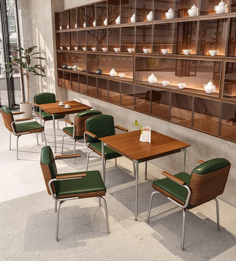 Modern Simple Solid Wood Restaurant Dining Table and Chair, Restaurant ...