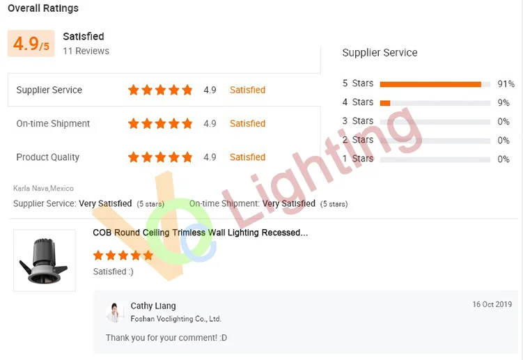 VOC Exposed and Concealed Staircase Light COB Led Line Light