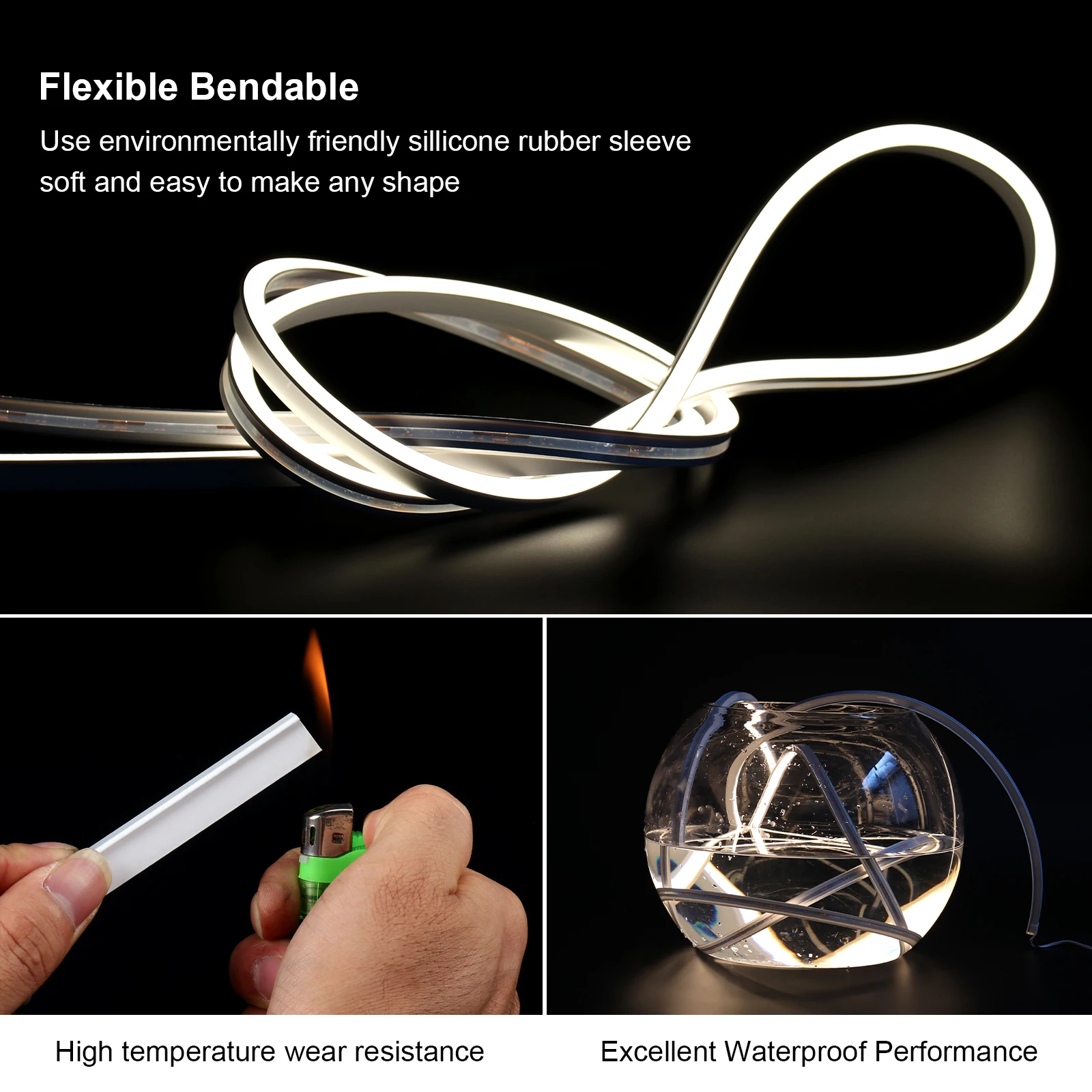 Heat Resistant Waterproof LED Strip Light - Co-Extrusion Silicone