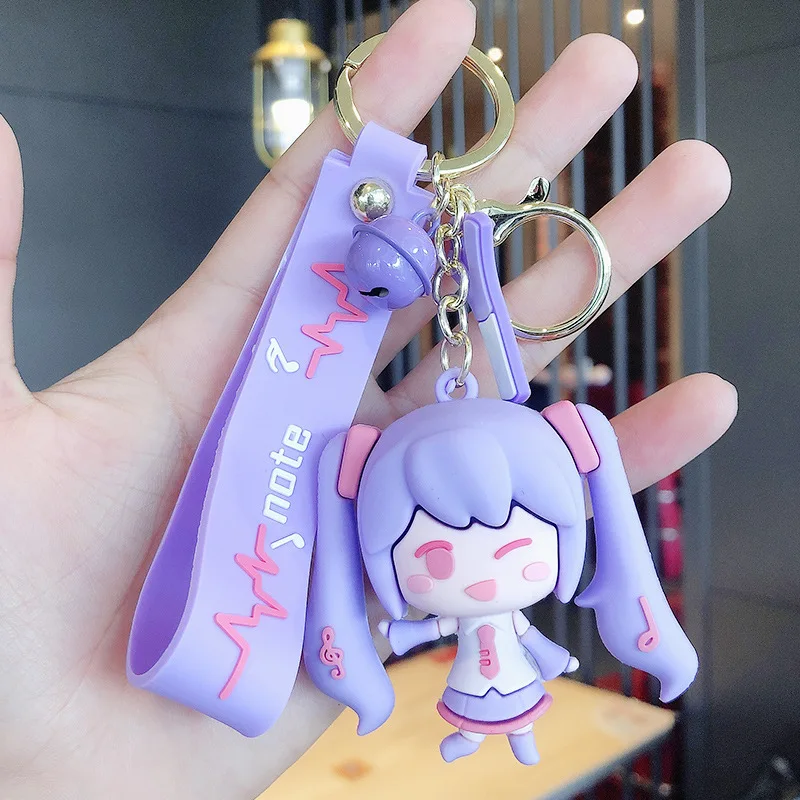 Craftsman Girl Pvc Key Ring Girl Cute Bag Soft Glue Hanging Decoration ...