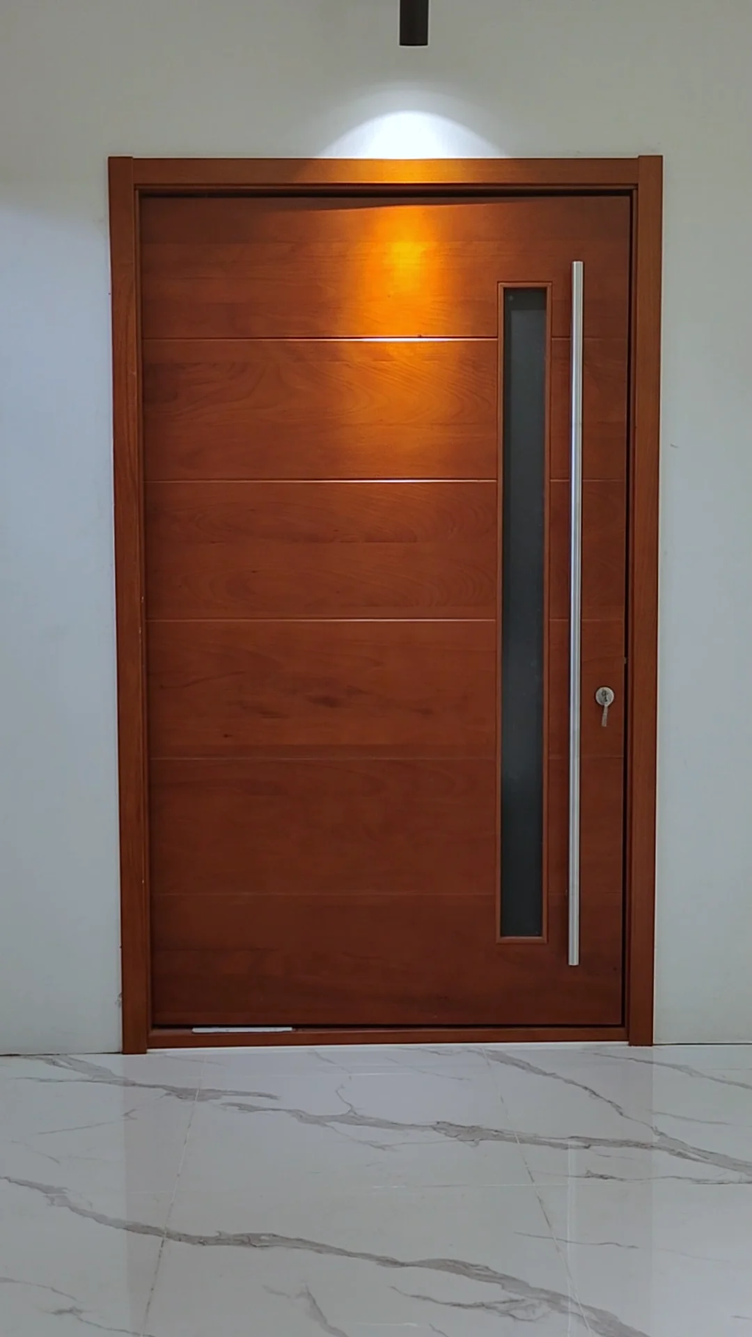 Modern Hotel Exterior Design Solid Wood Pivot Door Main Entrance Single ...