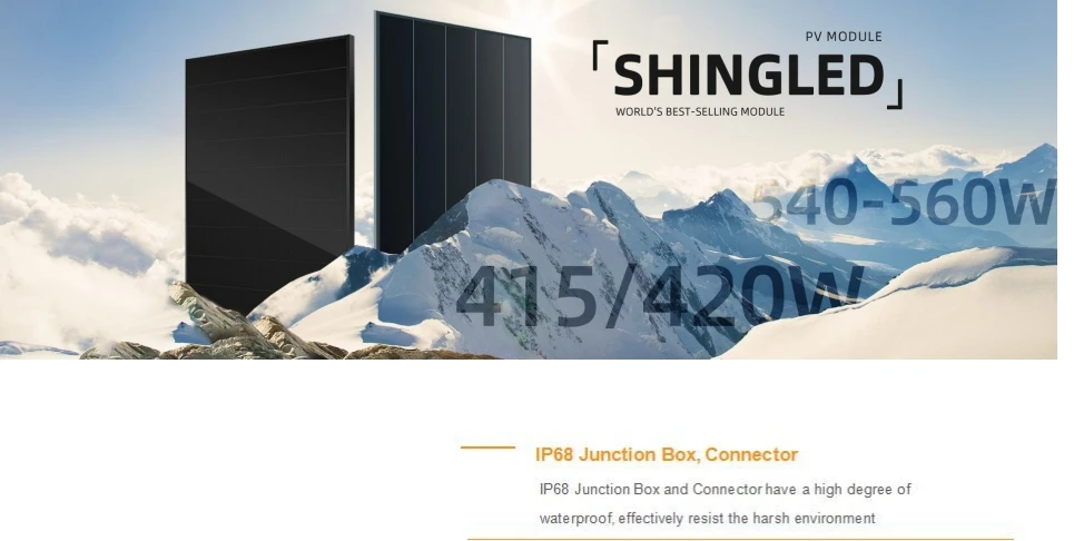 Blue Sun Shingled Roof Solar Power Panels 400w 500w 600w Rotterdam ...