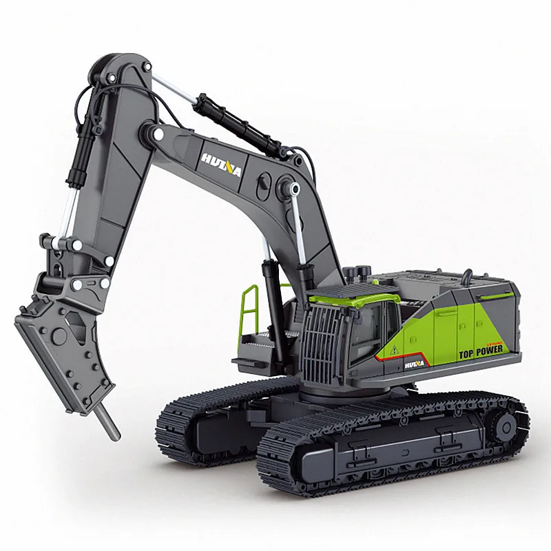 Huina 1723 1:50 Scale Alloy Crusher Model Excavator Model Engineering Car Series Toy Models ...
