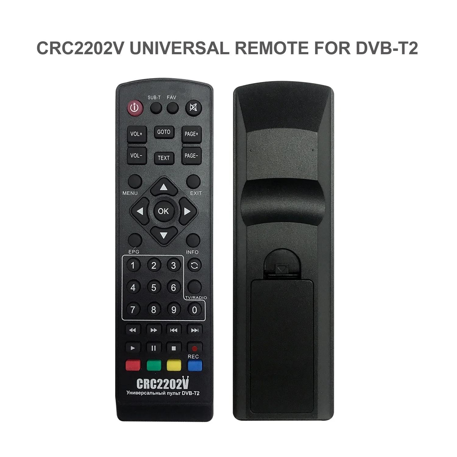 SYSTO CRC2202V SAT BOX DVB-T2 Remote Control - Fits Popular Model