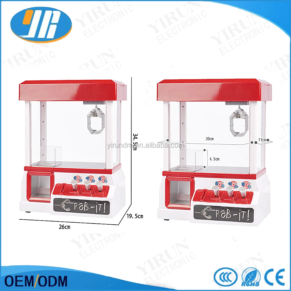 Mini Coin-Operated Crane Machine Toy Children's Game Console & Console ...