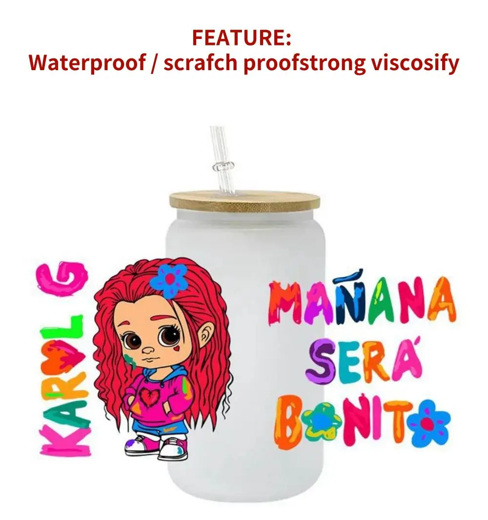 Wholesale Custom Uv Dtf Film Sticker Uv Dtf Cup Wrap Transfer Maker
