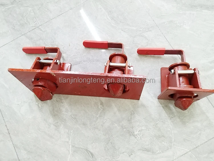 Double Container Trailer Flatbed Elevating Chasis ISO Retractable Twist ...