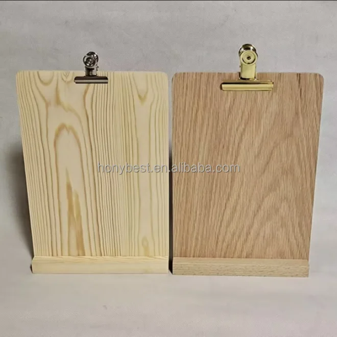 Vintage Custom Clip - A3 A4 A5 Letter Size Wooden Storage Stand