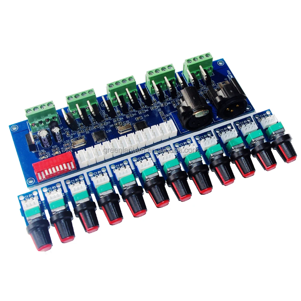 12ch Dmx512 Decoder Board 12-24v 24a Dmx Controller 12channel 4groups ...