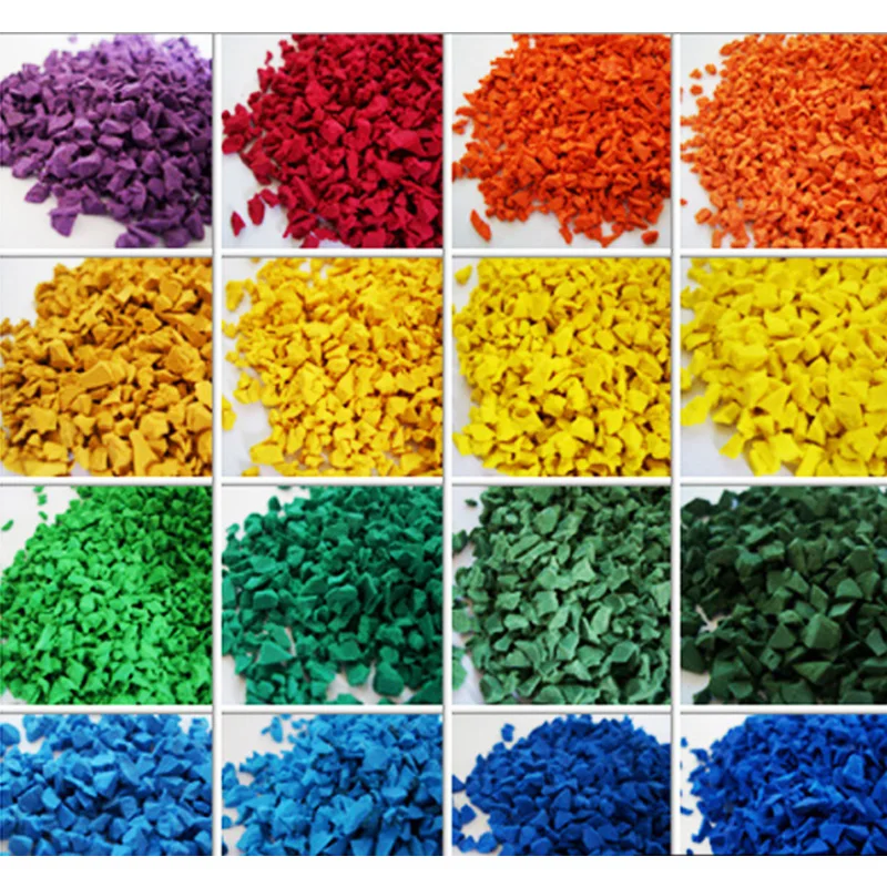 Red EPDM Rubber Granules Crumbs for Jogging Track Surface Rubber ...