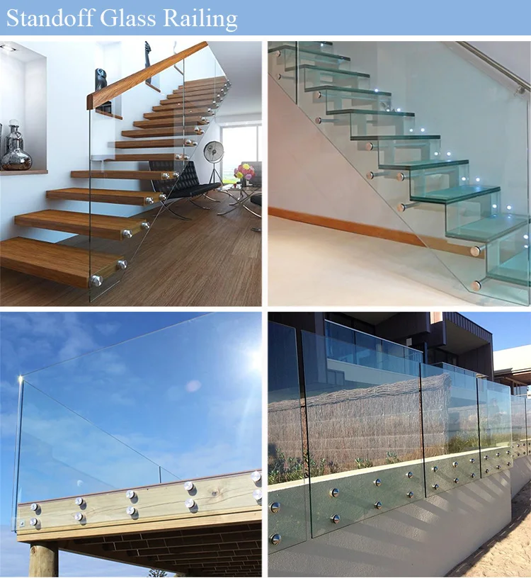 Optima Pillar Glass Railing For Stairs Glass Railing Floor Stand ...