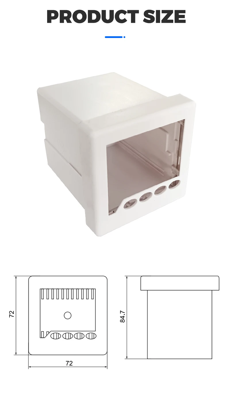Plastic Enclosure Digital Panel Meter Enclosures Digital Display Meter ...
