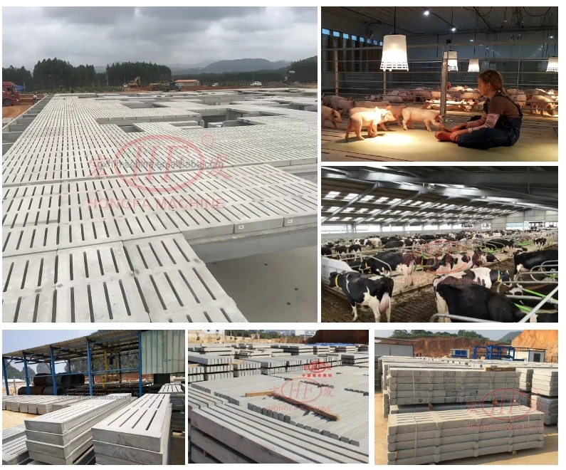Precast Lightweight Concrete Fence Panel Livestock Precast Slab Making ...